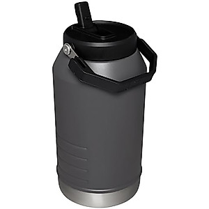 Stanley IceFlow Flip Straw Jug with Handle 96 oz| Twist On Lid and Flip Up Straw | Leak Resistant for Travel and Sports | Insulated Stainless Steel | BPA-Free | Charcoal