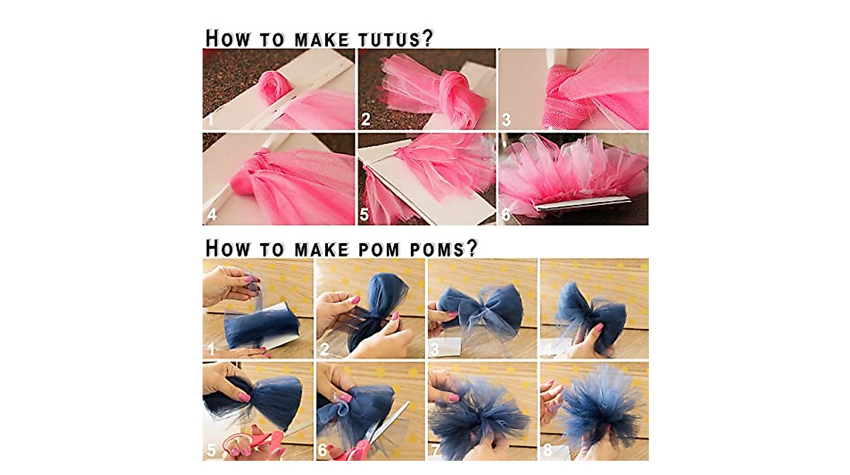Royal Blue Tulle Fabric Rolls - 200 Yards for DIY Crafts
