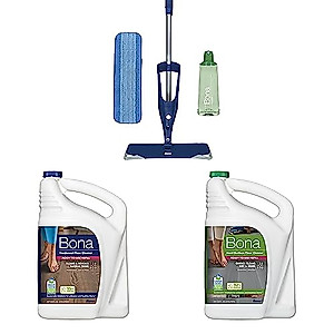 Bona Multi-Surface Floor Premium Spray Mop & Hardwood Floor Cleaner Refill - 128 fl oz & Multi-Surface Floor Cleaner Refill - 128 fl oz - Residue-Free Floor Cleaning Solution