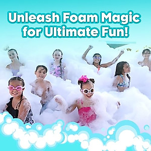 Foam Daddy Foam Machine Gel Solution - Professional Super Stacking Foam Machine Refill, 10 Rounds, Foam Machine Fluid that Makes 400 Gallons of Foam Party Fun! - 1 Gallon