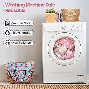 12 Pcs Reusable Reusable Grocery Bags Pouch Bulk X-Large 50Lbs Grocery Bags Foldable Shopping Bags Machine Washable Nylon Fabrics Foldable Grocery Bags Grocery Tote Waterproof Bags with Pouch (Cute)