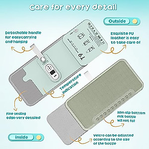 Baby Bottle Warmer, Baby Bottle Insulation Cover Bottle Warmer with 18W Quick Charge, Portable Bottle Warmer Adjustable Milk Warmer with Temperature Control, Baby Warmer Bottle for Home/Family Travel