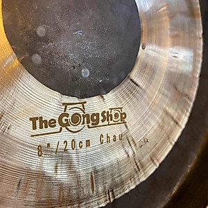 The Gong Shop 10” Chau Gong - Includes Gong Mallet & Hanging String/Authentic Chinese Chau Gong/Shimmering Wash/Focused Tone/Hand Selected For Quality/Great for Sound Healing, Home, or Office