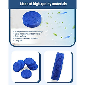 6PCS Scrub Pad Fit for Black & Decker PKS160 Power Scrubber, Power Scrubber Scrub Pad Replaces 90511586 Blue