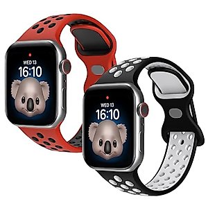 POPIGROUND Compatible with Kids Apple Watch Band 38mm 40mm 41mm for Boys Girls, Breathable Soft Silicone Sport Wrist Strap Compatible with iWatch Series 8/7/6/5/4/3/2/1/SE