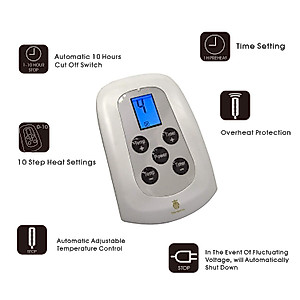 Twin Electric Blanket Heated Sherpa and Reversible Flannel Washable Throw,Fast-Heating Full Body Warming Soft with 10 Heat Settings/Safety 10 Hours Auto-Off Controller （62x84''Linen