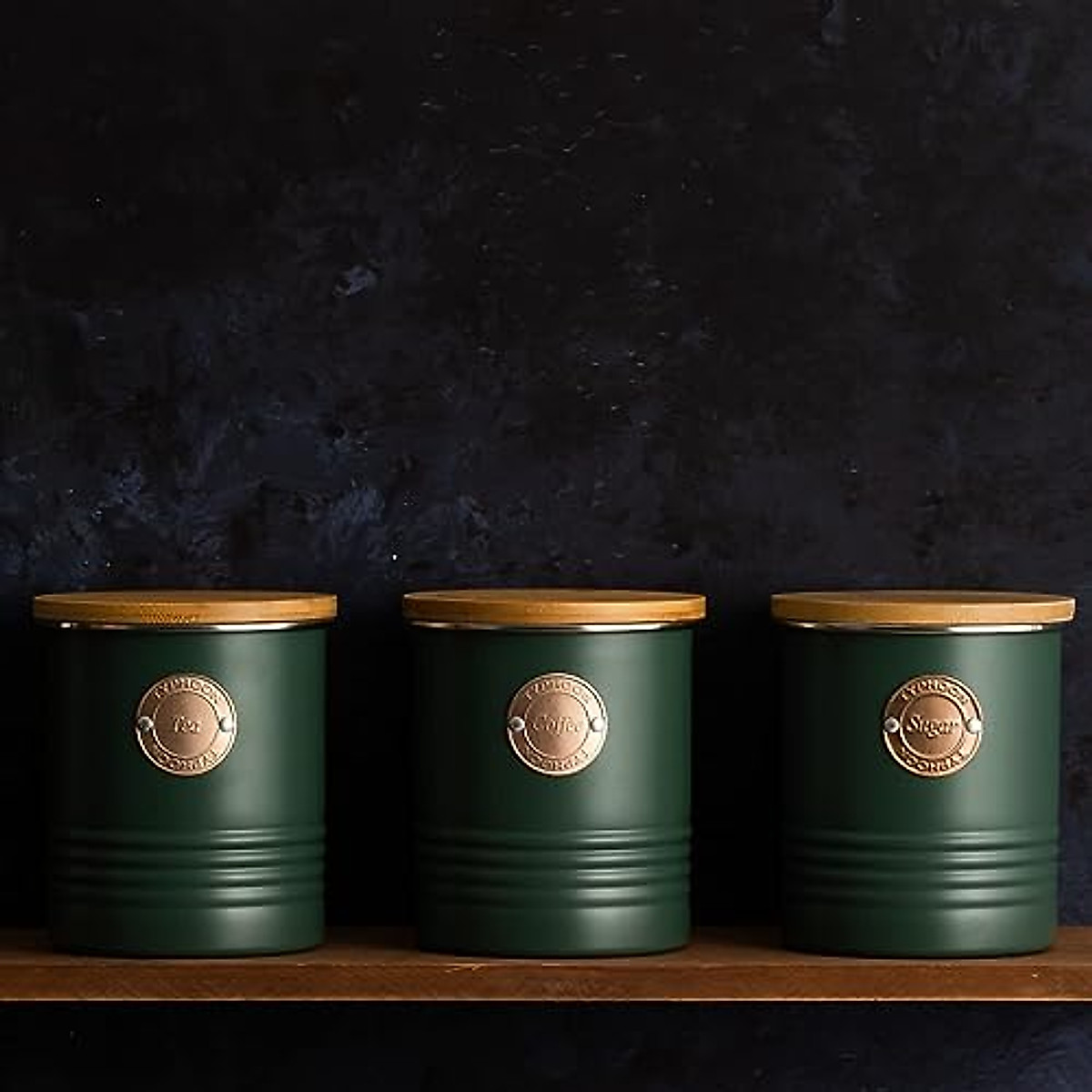 Typhoon Living Collection | 1-Quart Coffee Canister - Green