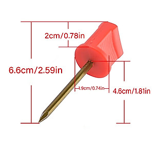 20pcs Archery 2.5inch Target Face Pins Manganese Steel Target Pins Fix Paper Face Foam Straw Targets