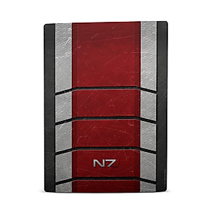 Head Case Designs Officially Licensed EA Bioware Mass Effect N7 Logo Armor Graphics Vinyl Faceplate Gaming Skin Decal Compatible With Sony PlayStation 5 PS5 Digital Console and DualSense Controller