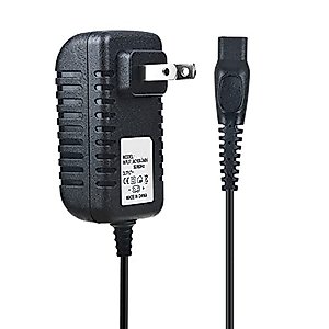 J-ZMQER New AC DC Adapter Compatible with Electronics Type 6000X 12V DC 4.5W - 15V DC 5.4W Shaver Class 2 Battery Charger 12VDC to 15VDC World Wide Use Power