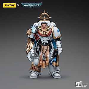 LEBOO JoyToy × Warhammer 40k Space Marines White Consuls Captain Messinius 1/18 Action Figure Joy Toy Figures