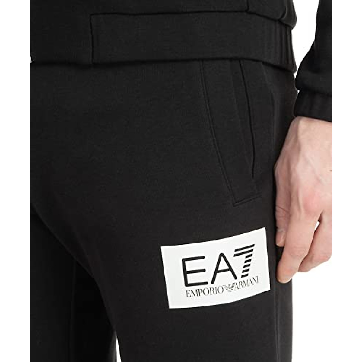 Emporio Armani EA7 men tracksuit black - grey M
