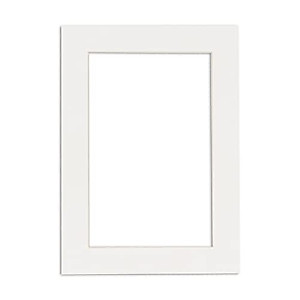CountryArtHouse Textured White Acid Free 16x20 Picture Frame Mats with White Core Bevel Cut for 12x18 Pictures - Fits 16x20 Frame - One Mat
