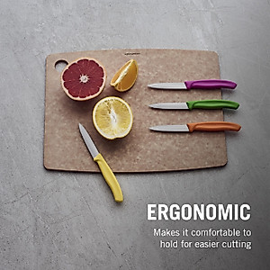 Victorinox 4-Piece Set of 3.25 Inch Swiss Classic Paring Knives with Straight Edge, Spear Point, 3.25", Pink/Green/Yellow/Orange