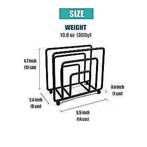 Napkin Holder Freestanding Metal Tabletop Tissue Dispenser for Tables, Dining, Kitchen, Restaurant, Picnic (Black)