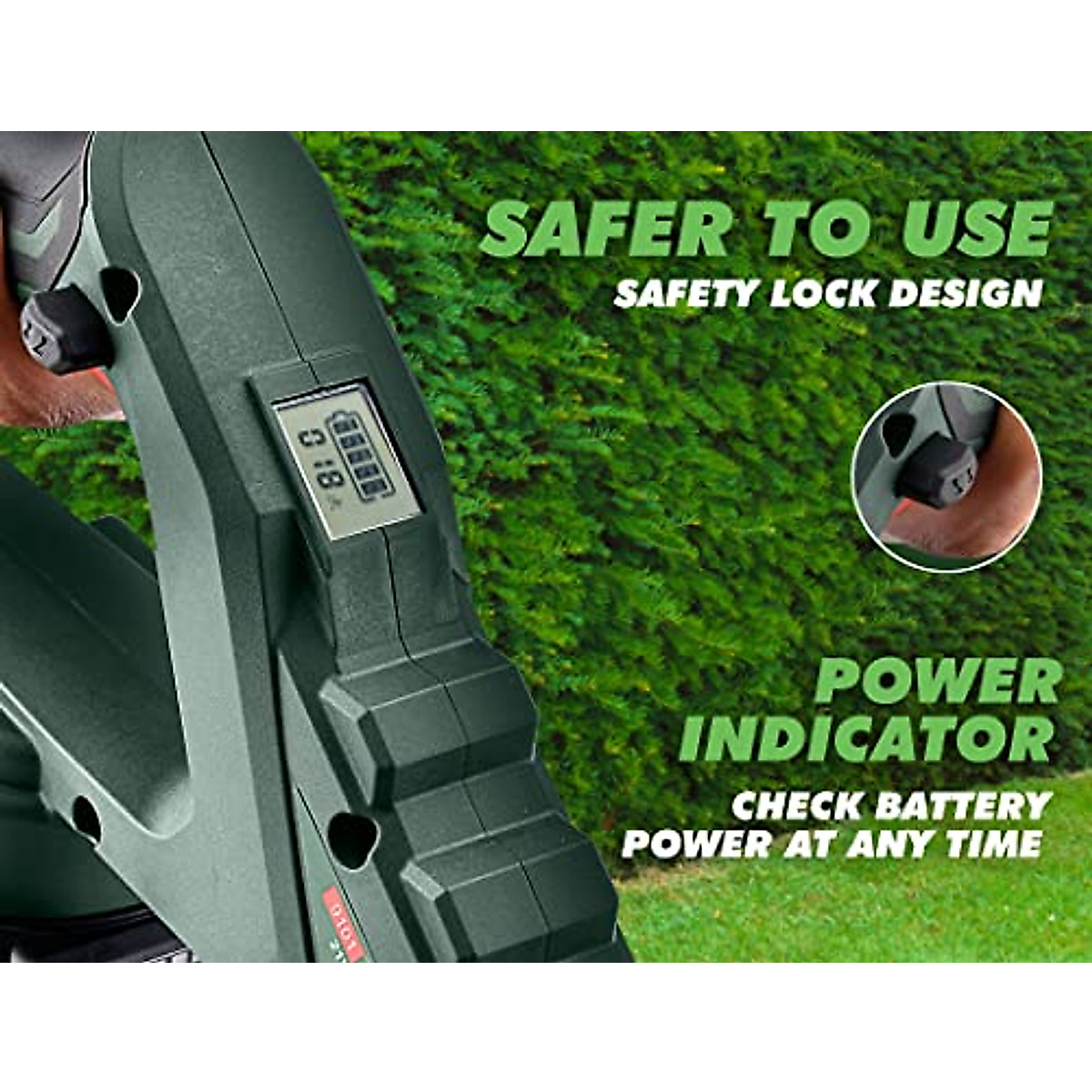 HYMOVO Cordless Weed Eater, 20V Battery Powered String Trimmers, Adjustable Height Weed Wacker Lightweight Grass Trimmer for Garden and Yard