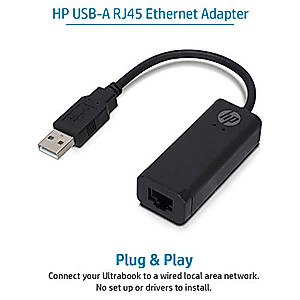 HP Compatible USB A -> RJ45 Adapter bk 0,10m | 38769