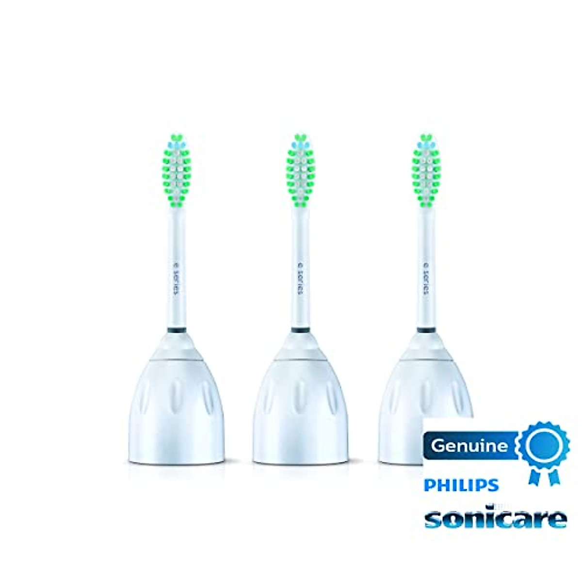 Philips Sonicare Genuine E-Series Replacement Toothbrush Heads, 3 Brush Heads, White, HX7023/64