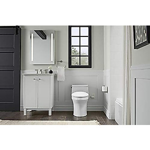 KOHLER 10349-0 PureWarmth Heated Quiet-Close Elongated Toilet Seat, Soft Close Toilet Seat for Standard Toilets, Slow Close, White