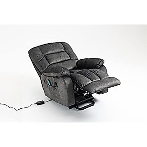 TARTOP Lift Relax Sofa Chair Livingroom Furniture Living Room Power Electric Reclining for Elderly,Beacon Grey