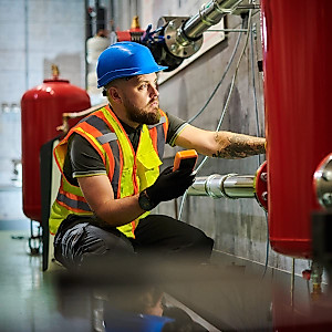 KAYGO High Visibility Safety Vests KG0100, Reflective Vest with Pockets and Zipper, ANSI Type R Class 2 Not FR(M, Yellow)
