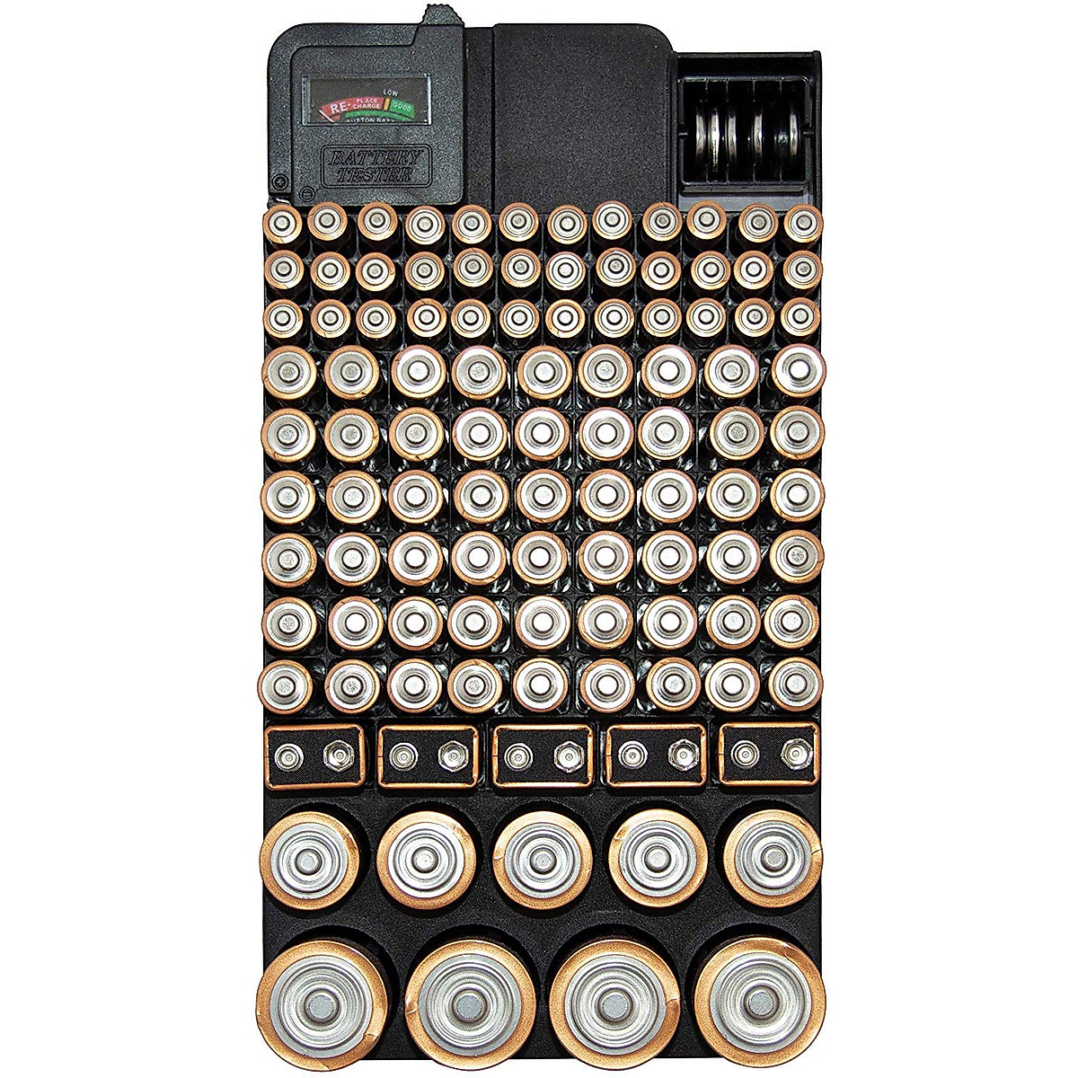 Range Kleen Slim-Line Compartment 104+ Battery Storage Organizer