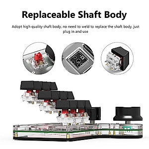 One Handed Programmable Mechanical Keyboard, 9 Keys 3 Knobs RGB Programmable Macro Keyboard, Custom Shortcut, Dual Mode Connection, Gaming Keyboard!