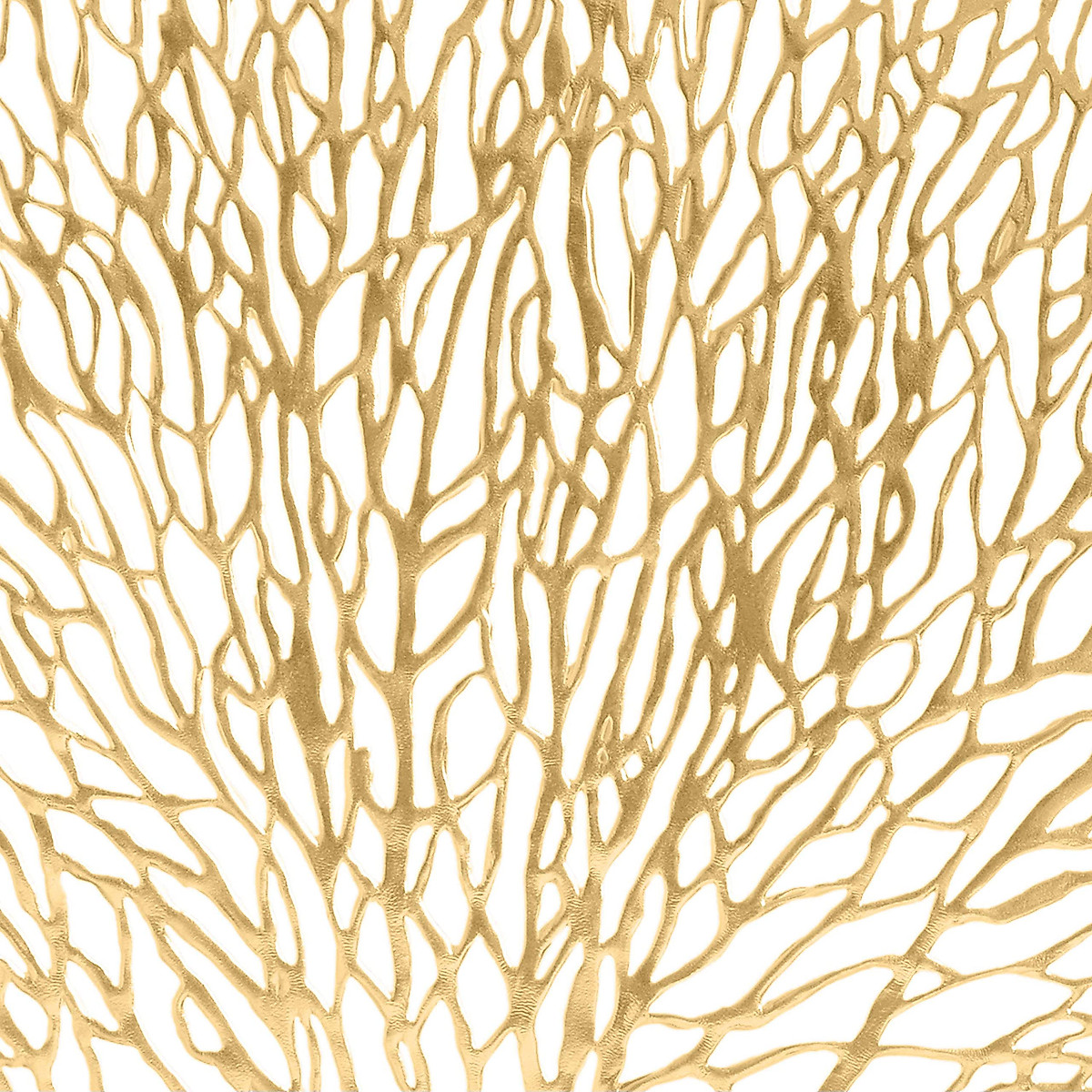 Home Details 4 Pack Coral Shape Placemat, Kitchen, Dinning Room, Place Setting, Décor, Gold