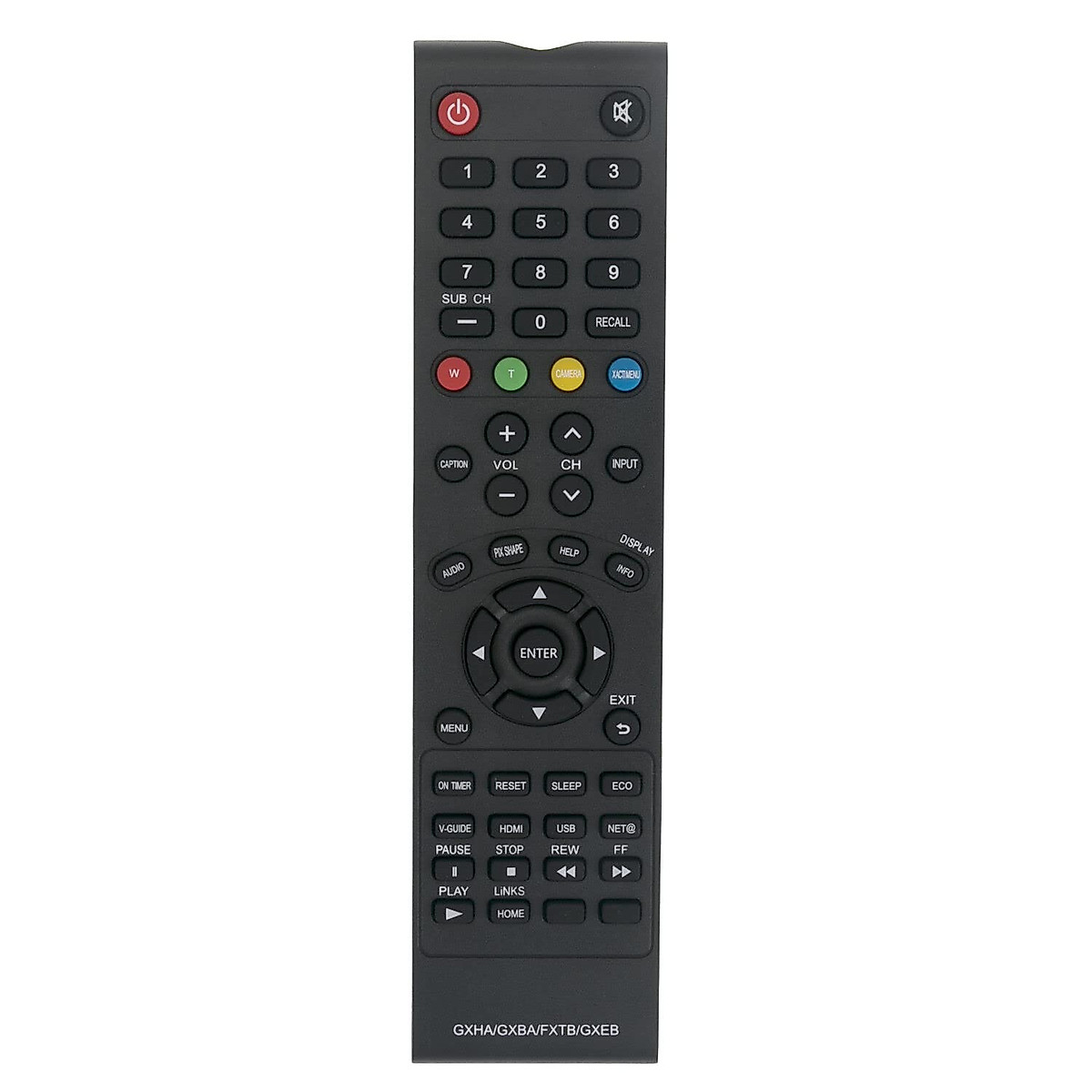Replacement Remote Control GXHA GXBA FXTB GXEB for Sanyo TV DS25320 DS13330 DS19330 DS13204 DS24425 DS27425 DS32225 AVM-2751S CLT1554 CLT2054 DS19310 DS13320 GXHA GXBA FXTB GXEB