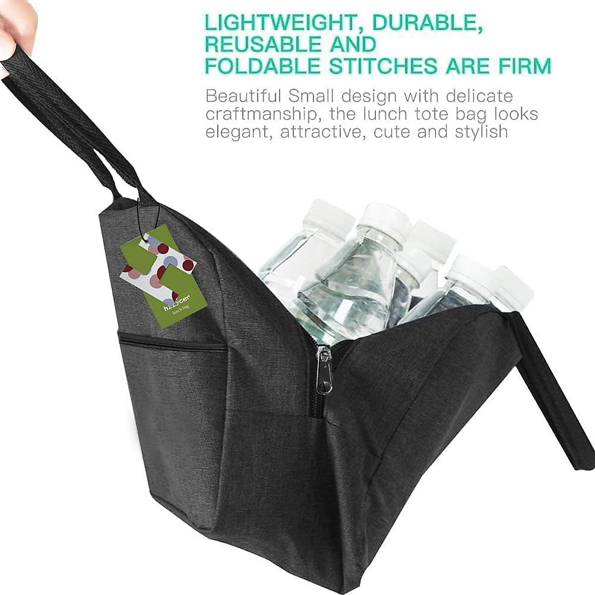 Lunch Bags for Women Men Adult Insulated Lunch Box Small Reusable Lunch Bag Leakproof Cooler Lunch Tote Bag for Work Picnic