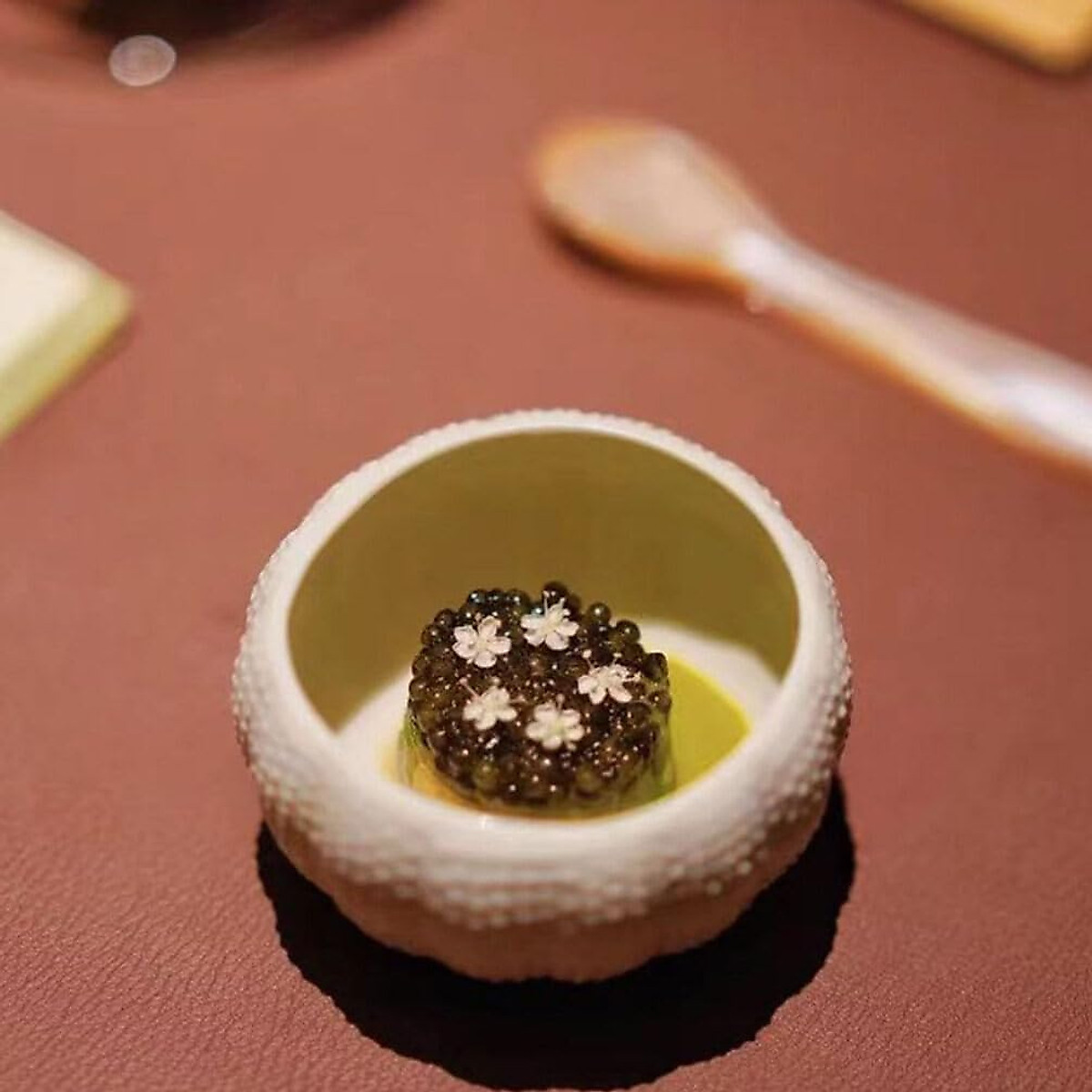 Angoily Ceramic Sea Urchin Bowl 2pcs Small Seasoning Bowl Kitchen Dipping Dish Restuarant Serving Bowl for Nuts Sauce Caviar Appetizer Ice Cream Snack Side Dishes Yogurt