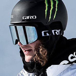 Giro Axis Goggles 2022 - Black Wordmark Frame Vivid Ember/Vivid Infrared Lens Medium