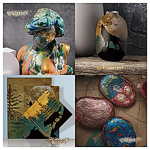 Metallic Acrylic Paint Set 18 Colors Metallic Paints Non Toxic for Artists Beginners Painting on Rocks Crafts Canvas Wood Fabric, Rich Pigment & No Fading, 2 Oz/Bottle