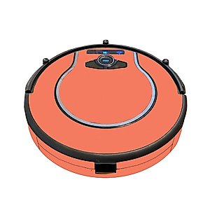 MightySkins Skin Compatible with Shark Ion Robot 750 Vacuum Minimal Coverage - Solid Salmon | Protective, Durable, and Unique Vinyl wrap Cover | Easy to Apply, Remove | Made in The USA