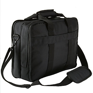 Alpine Swiss Conrad Messenger Bag 15.6 Inch Laptop Briefcase with Tablet Sleeve Black