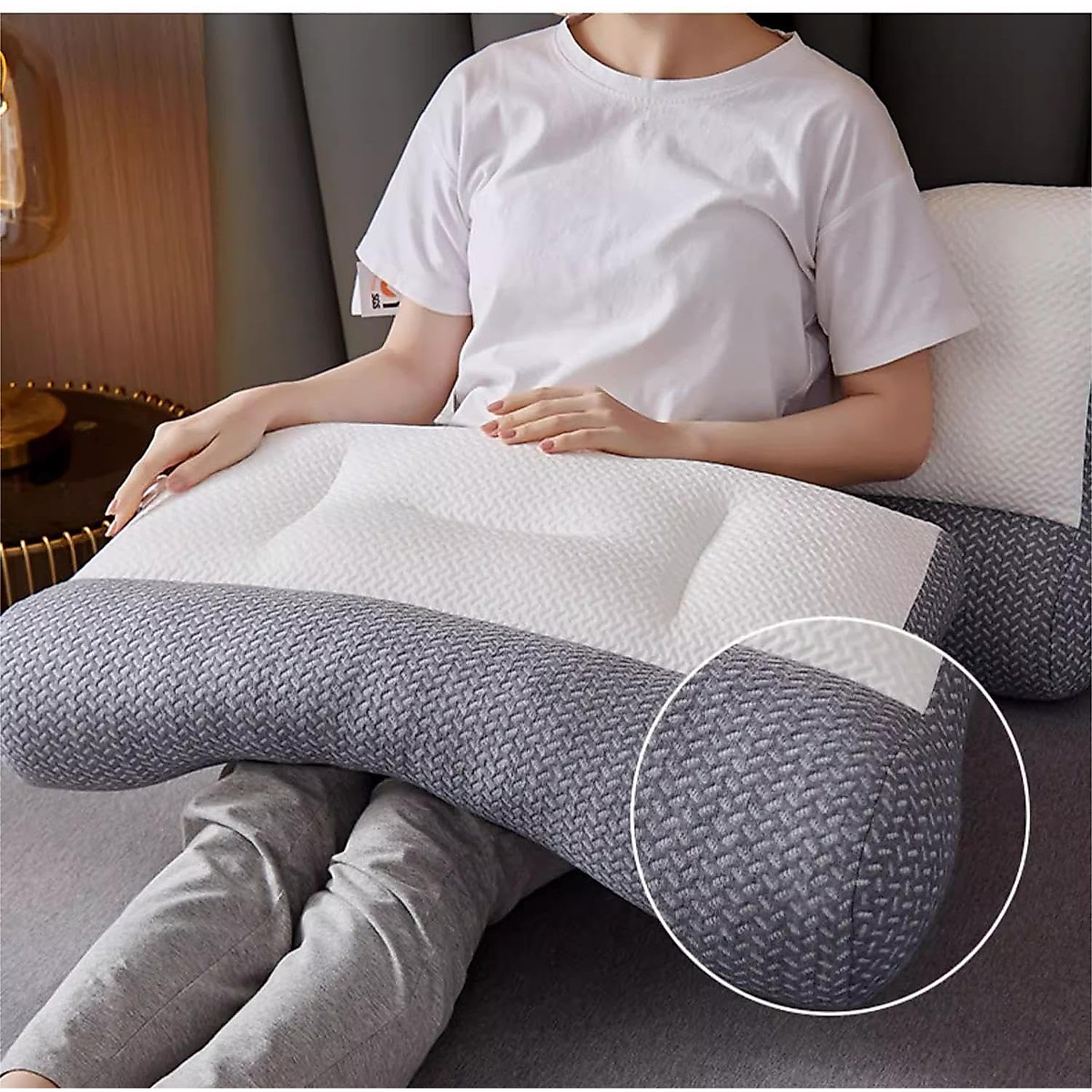 Eedvrko 2023 Cervical Pillow Super Ergonomic Pillow - Protect Your Neck and Spine Pillow for All Sleeping Positions Pillow with a Suitable Height to Reduction Snoring for Dream Deep