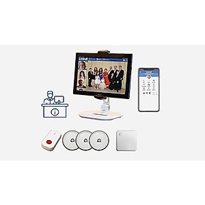 Livindi Studio for Apartments – 10-inch Tablet Senior Monitoring System with Medical Alerts (WiFi/LTE)
