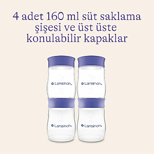 Lansinoh Breastmilk Storage Bottles (Pack of 4)