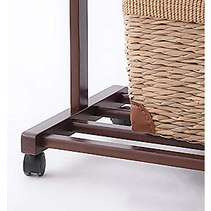 HOWDIA 4 Pack 2 Inch Nylon Plastic Replacement Caster Swivel Furniture Wheels Floor Protecting Office Chair Swivel Caster Threaded Stem with Brake Black