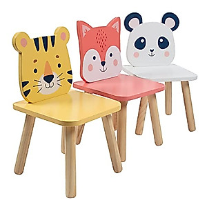 Kids Animal Table & Chair Set- Toddler Table w 3 Toddler Seats & Adult Stool for Arts, Activities- Adorably Themed Playroom Furniture, Dining Table or Activity Center for Daycares Classroom Play Area