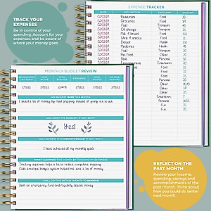 Clever Fox Budget Planner & Monthly Bill Organizer With Pockets. Expense Tracker, Budgeting Journal & Financial Book. Large, 8x9.5" (Dark Green)