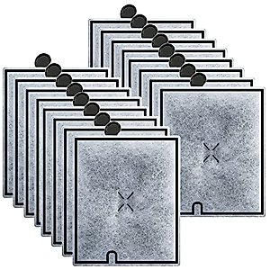 HiTauing 16 Pack Large Filter Cartridges for Aqueon, Fish Tank Filter for Aqueon QuietFlow Power Filter Size 20,30,50,75 & E Internal Power Filter Size 40 & Canister Filter Size 200/300/400