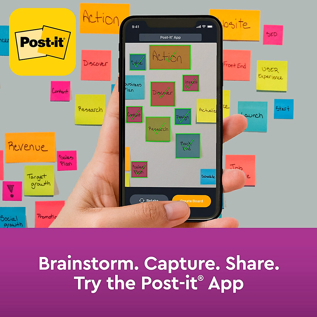 Post-it Super Sticky Recycled Notes, 3 x 3 in, 5 Pads, 2x the Sticking Power, Wanderlust Collection, Pastel Colors, 30% Recycled Paper (654-5SSNRP)