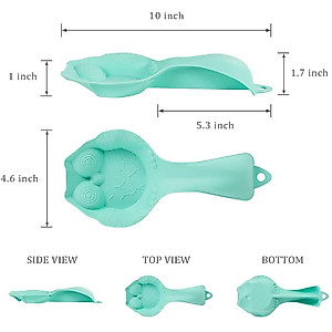 Webake Silicone Spoon Rest 2 Pack for Stove Top, Owl Shape Cooking Spoon Holder, Ladle Holder, Spatula Holder for Kitchen, Dining Table, Fork, BBQ Brushes, Tongs