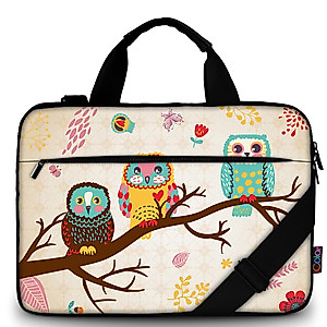 icolor 13" Laptop Shoulder Bag Sleeve Holder,11.6" 12" 13.3 inch Computer Tablet Canvas Handbag Case Notebook Messenger Briefcase