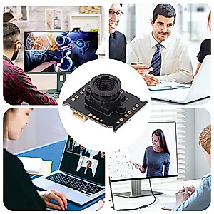 USB2.0 Webcam Module, MJPEG Format Multifunctional 1MP 3.0mm Camera Module QR Code Scanning Photosensitive Chip Manual Focusing with USB Cable for Computer
