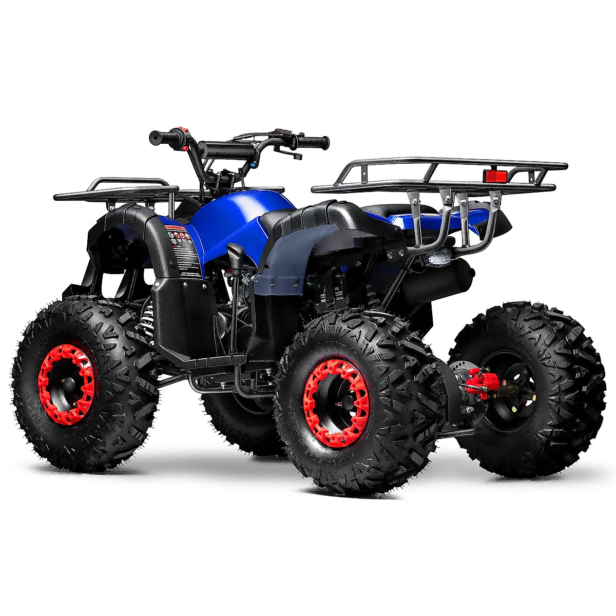 SEANGLES Gas 125cc ATV Quad 4 Wheeler for Adults and Kids ATV with Off-Road Tires - 220lbs Weight Capacity - Tested and Fully Assembled (Red)