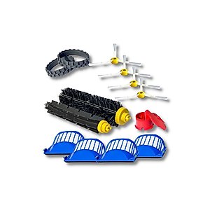 Replacement Parts Accessories Compatible for iRobot Roomba All 600 Series: 670 671 675 677 690 692 694 650 665 Side Main Roller Brush Filter Wheel Tires