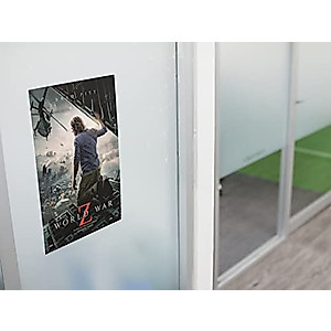 World War Z Poster American Action Horror Film Movie Zombie Apocalypse Aesthetic Retro Classic Classy Decoration Living Room Bedroom Home Office WWZ Poster Cool Wall Decor Art Print Poster 24x36