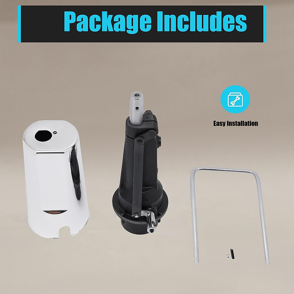 Silencear Barber Chair Hydraulic Pump, Barber Salon Beauty Chair Replacement Hydraulic Pump 440LBS Capacity 26mm Shaft for Most Standard Styling Chairs (Thread: M8), Chair/Base NOT Included